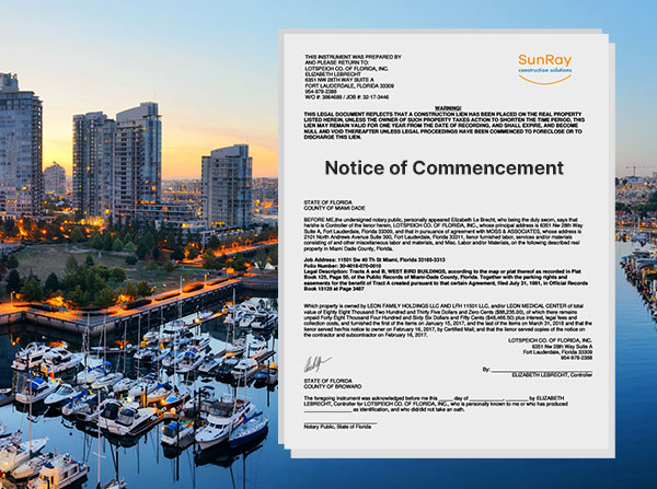 How to Terminate a Notice of Commencement?